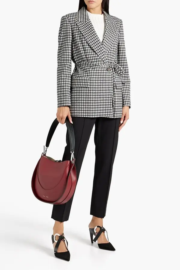Brunello Cucinelli Gingham Wool And Cotton-blend Double-breasted Blazer