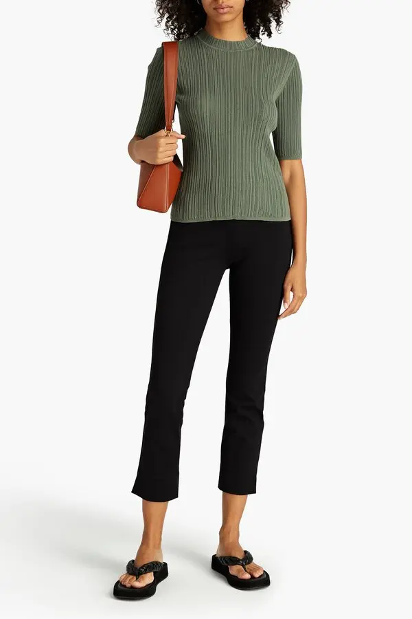 Vince Ribbed Cotton Top