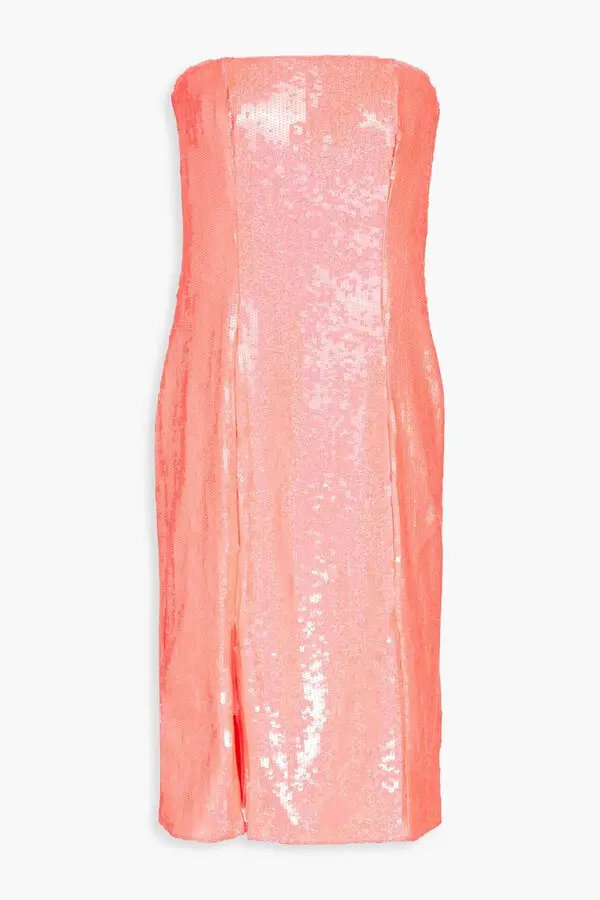 open lace back dress Aidan Mattox