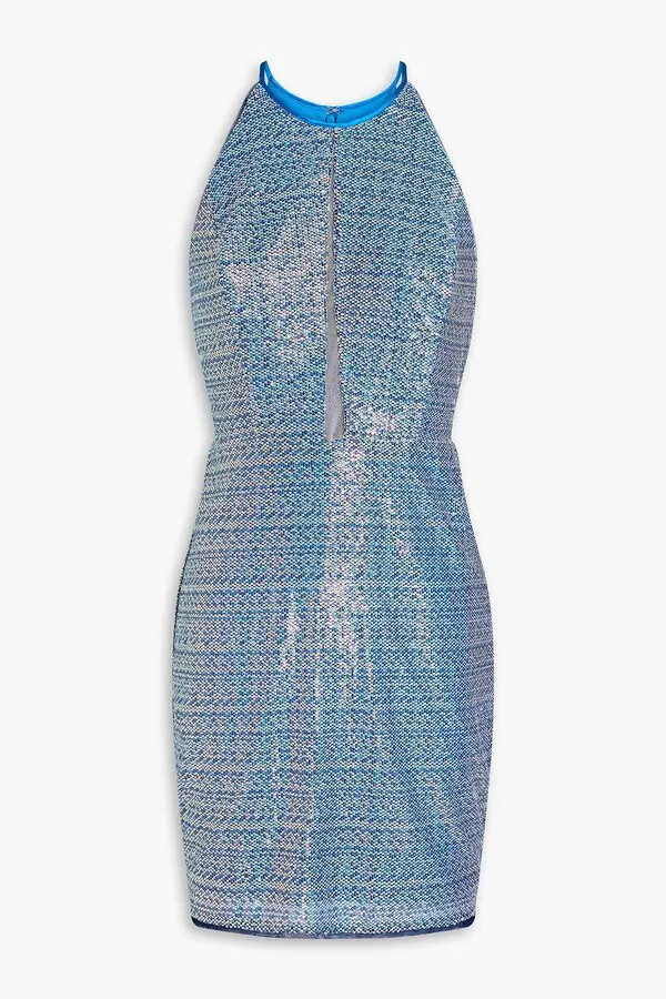 aidan mattox light blue dress Aidan Mattox Womens Lace Mesh Inset Evening Dress 251706210 main image 0