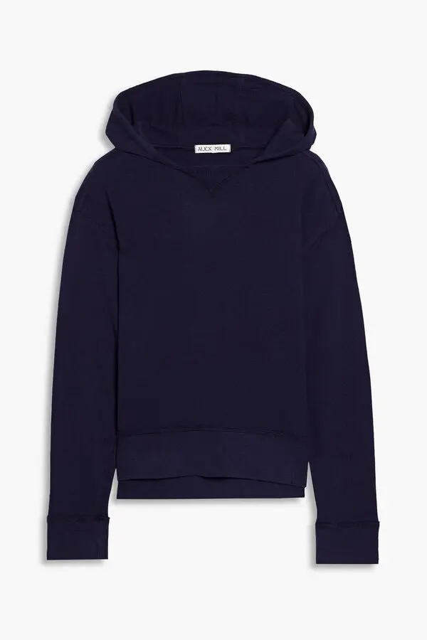 ALEX MILL Cotton-jersey Hoodie - Navy