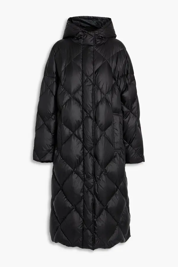 STAND STUDIO Farrah Quilted Shell Hooded Coat