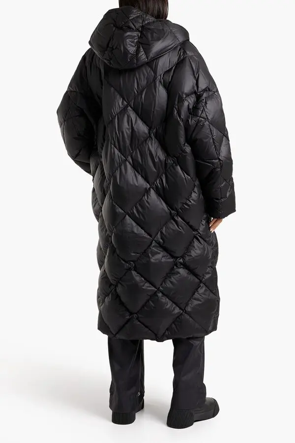 STAND STUDIO Farrah Quilted Shell Hooded Coat