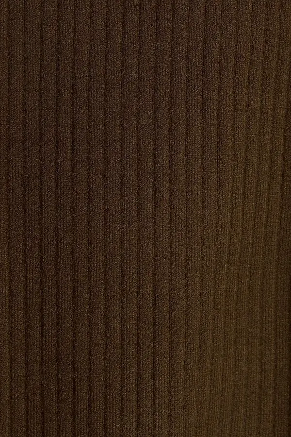 Good American Ribbed-knit Bodysuit - Army Green