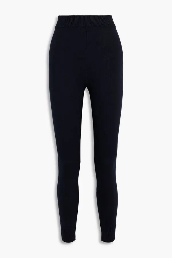 ALEX MILL Stella Cotton And Woolblend Leggings - Midnight Blue