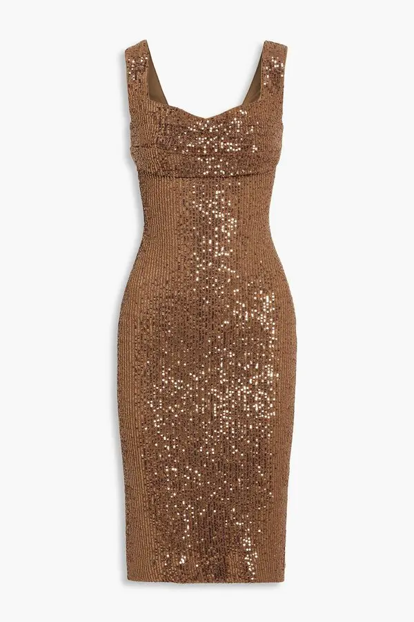 badgley mischka brown dress Cataleya Maxi Dress - Brown/Blue Polka Dot - Buy Women's Dresses main image 1