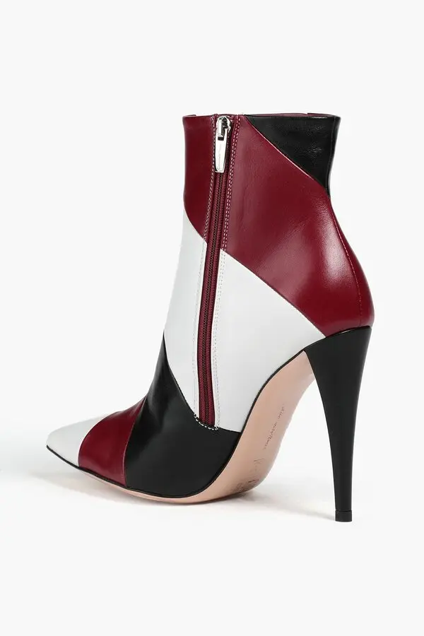 GIANVITO ROSSI Hadley Colorblock Leather Ankle Boots