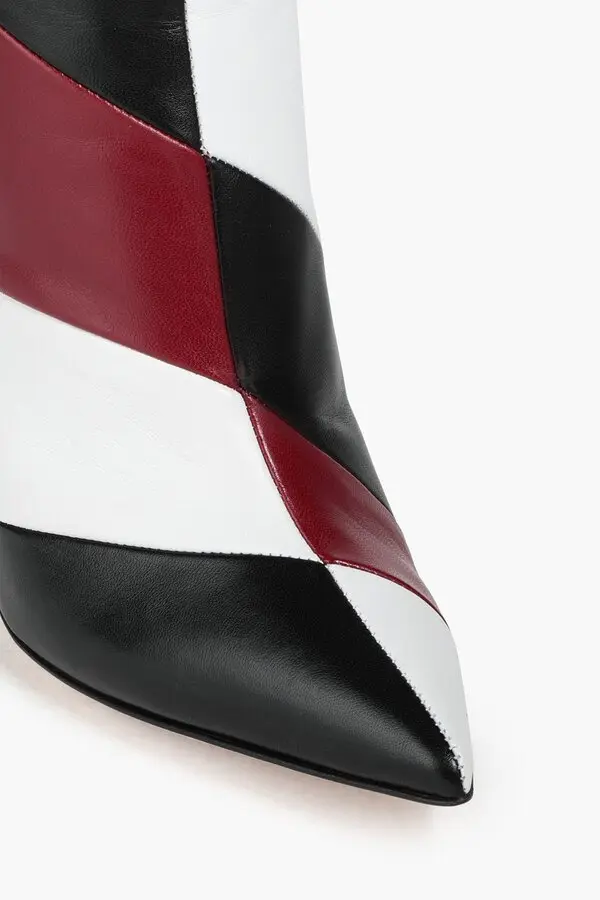 GIANVITO ROSSI Hadley Colorblock Leather Ankle Boots