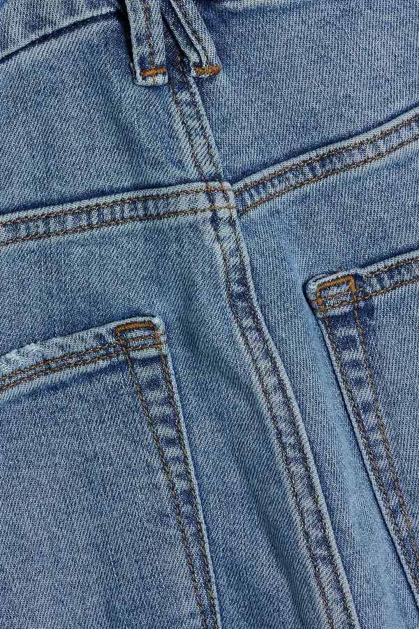 Good American Good Classic Distressed High Rise Slim Leg Jeans
