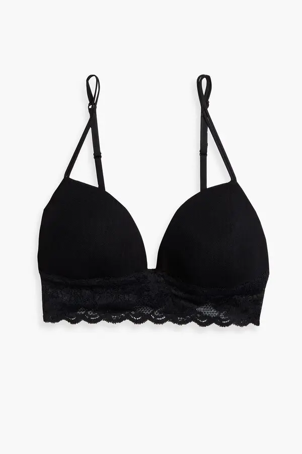 Cosabella Never Say Never Softie Lacetrimmed Stretchmesh Softcup Bra