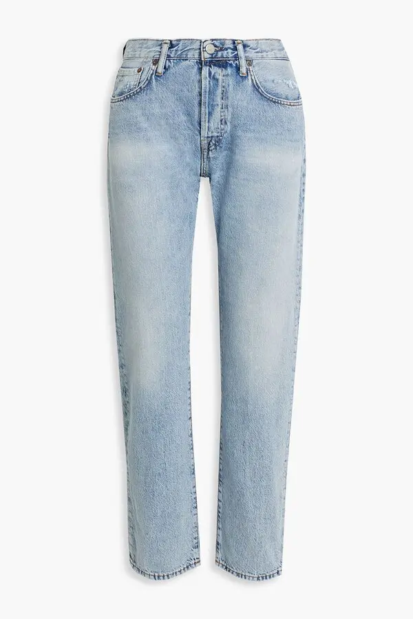 Acne Studios Faded Midrise Straightleg Jeans