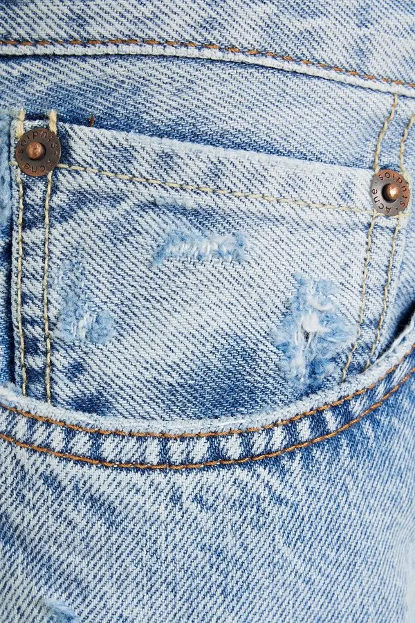 Acne Studios Faded Midrise Straightleg Jeans