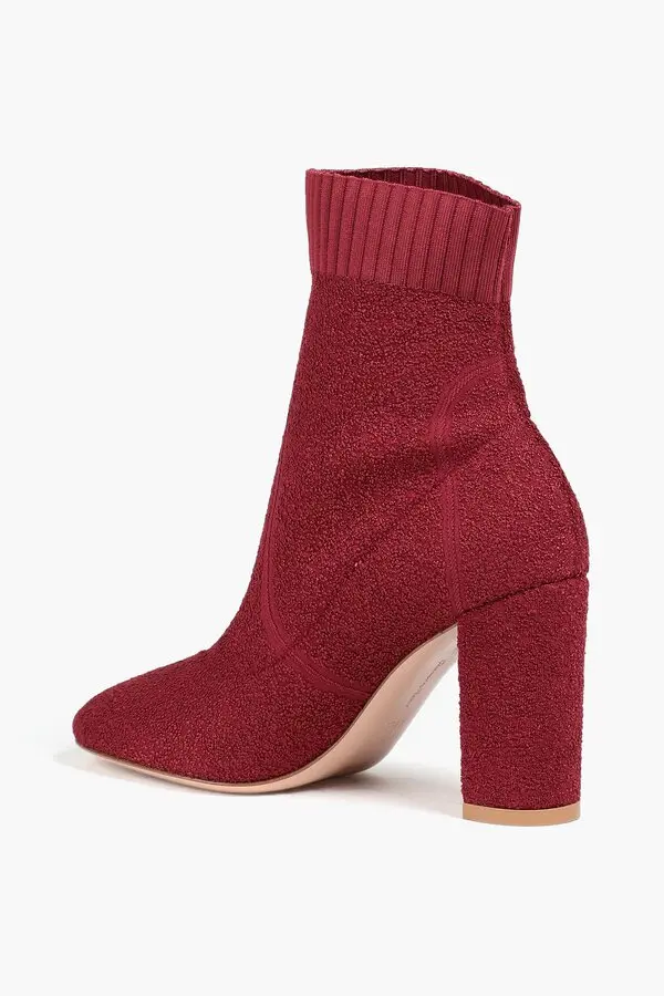 GIANVITO ROSSI Isa Boucléknit Sock Boots