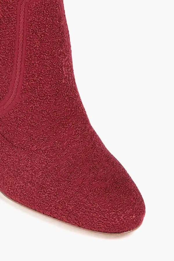 GIANVITO ROSSI Isa Boucléknit Sock Boots