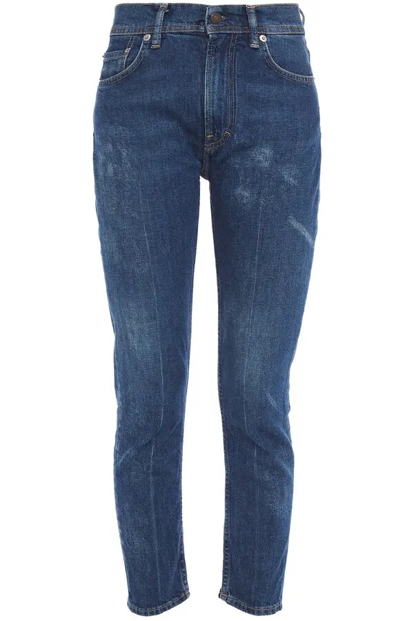 Acne Studios Cropped Slim-leg Jeans - Mid Denim