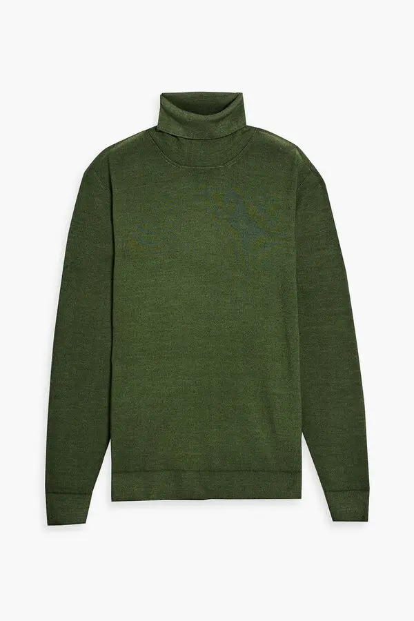 Peserico Mélange Wool Turtleneck Sweater
