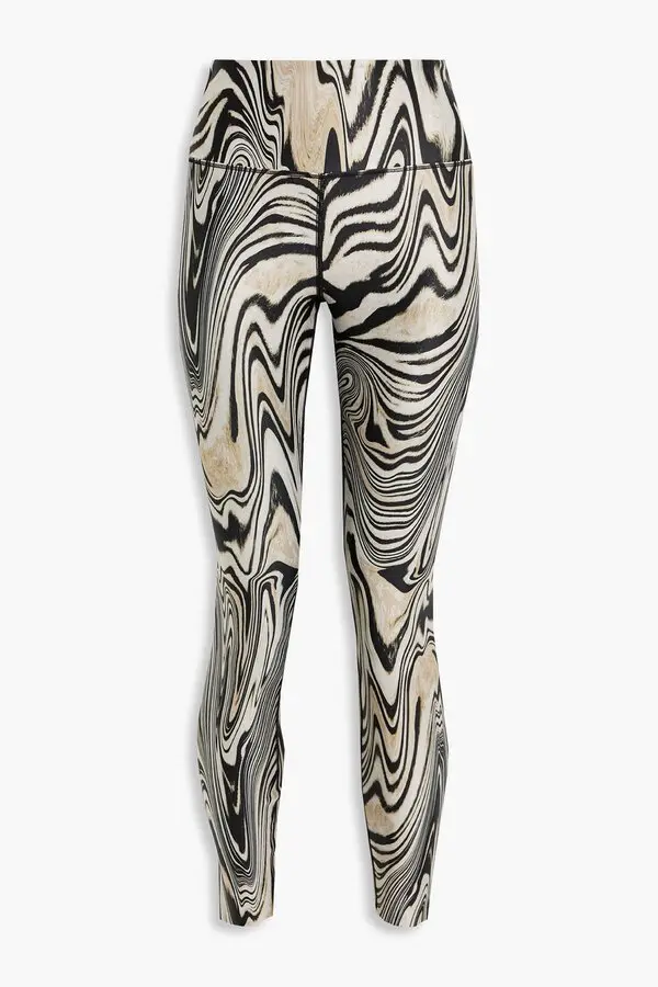 Good American Printed Stretch Leggings - Animal Print