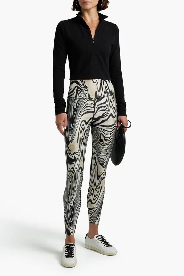 Good American Printed Stretch Leggings