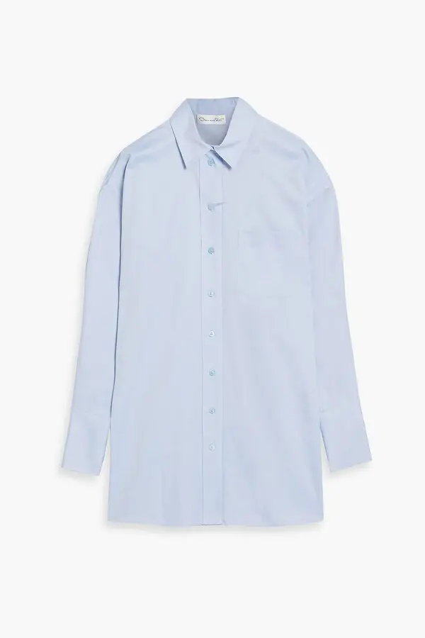 Oscar De La Renta Oversized Cotton Twill Shirt