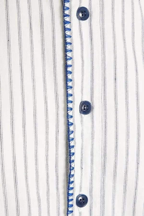 RE/DONE 90s Oversized Striped Cottonjacquard Shirt