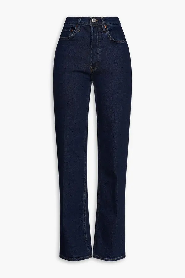 RE/DONE 70s Highrise Bootcut Jeans - Dark Denim