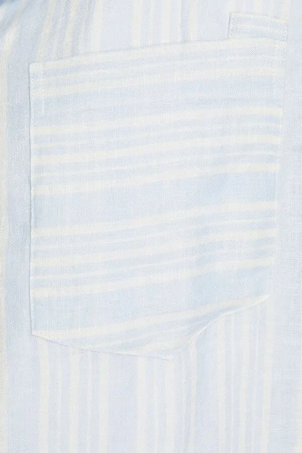 Frescobol Carioca Thomas Striped Linen Shirt