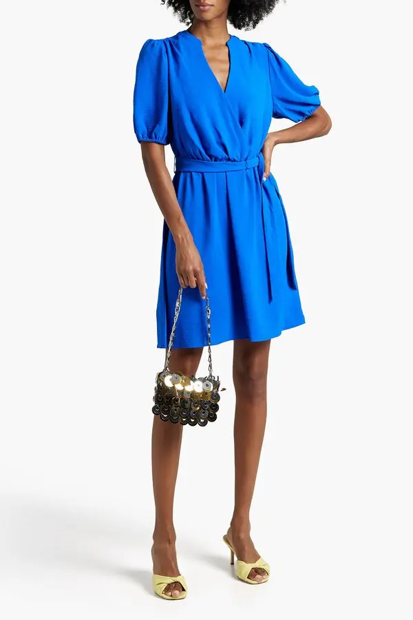 disha patani blue dress DKNY Blue Velvet Dress  OWNI