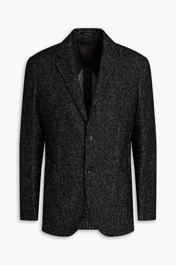 Zegna Bouclé Blazer - Black