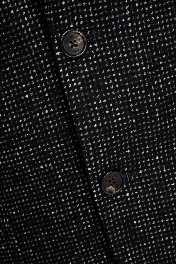 Zegna Bouclé Blazer - Black