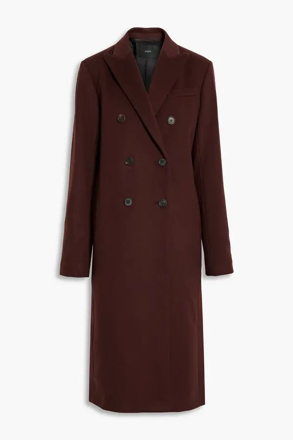 JOSEPH Camia Doublebreasted Woolblend Felt Coat