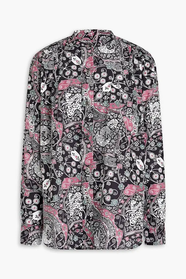 MARANT ETOILE Mexika Printed Cotton Shirt - Black