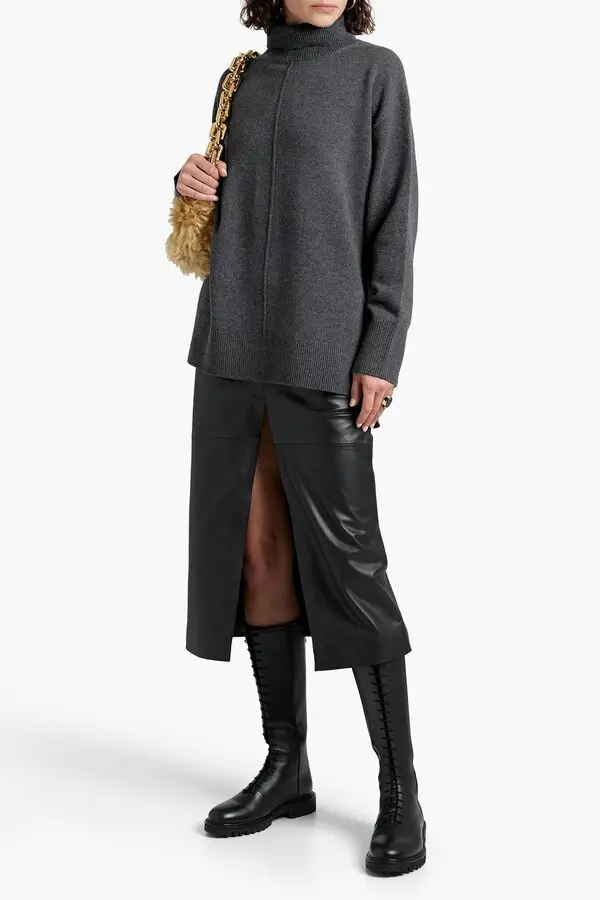JOSEPH Mélange Wool Turtleneck Sweater