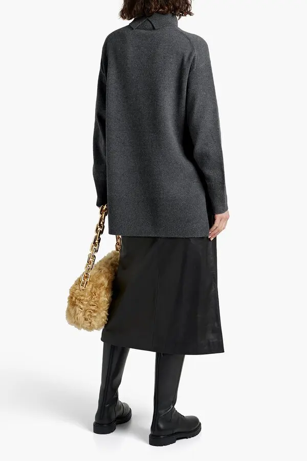 JOSEPH Mélange Wool Turtleneck Sweater