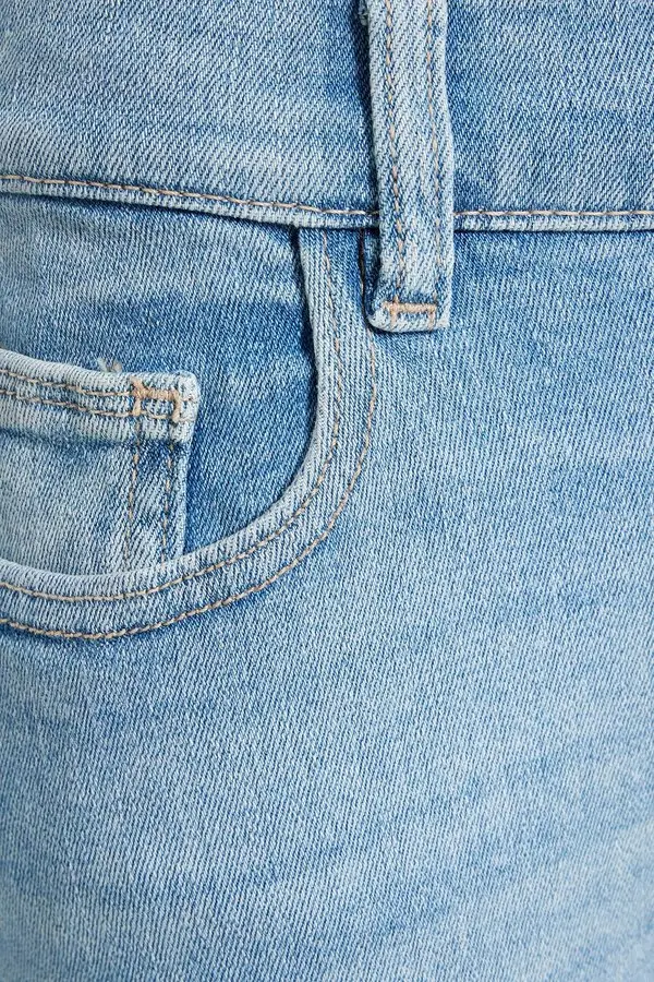 DL1961 Florence Cropped Mid-rise Skinny Jeans - Light Denim