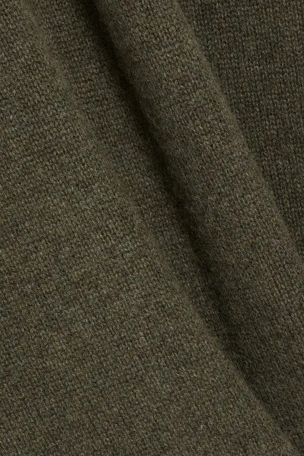 FRAME Mélange Cashmere Sweater - Army Green