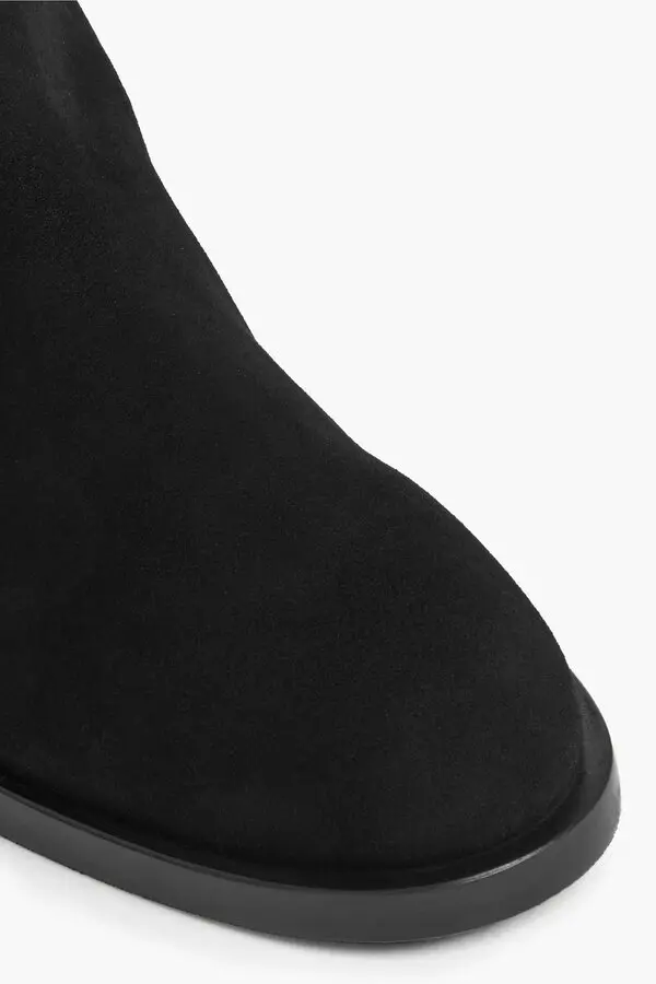 STUART WEITZMAN Keelan City Microstretch And Suede Knee Boots - Black