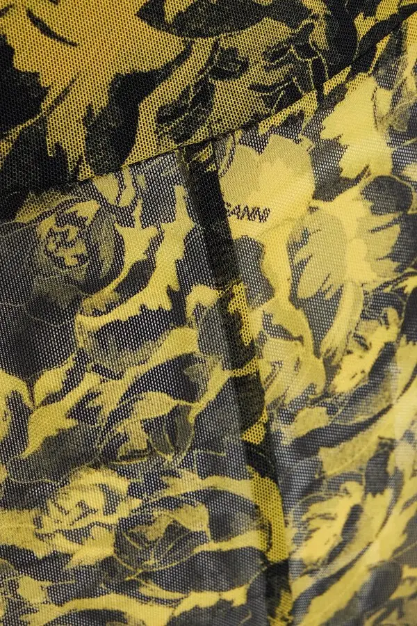 GANNI Floralprint Recycled Mesh Leggings