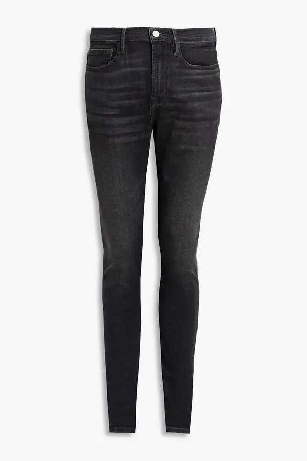 FRAME Jagger Skinny Fit Denim Jeans - Charcoal