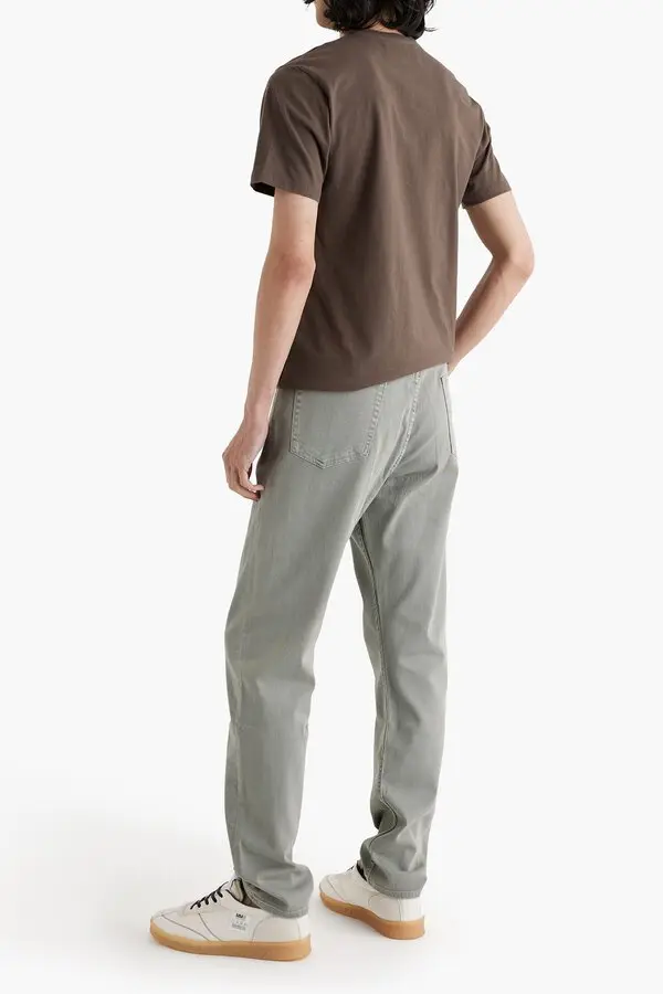 FRAME Embroidered Cotton Jersey Tshirt