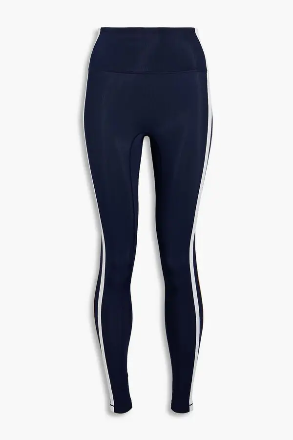 All Access Striped Stretch Leggings - Navy