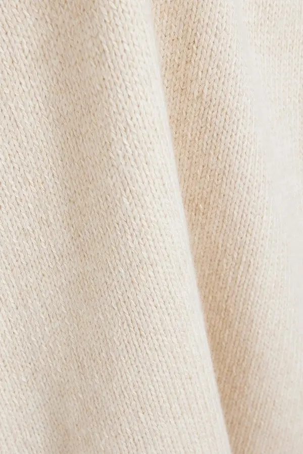 Naadam Poplinpaneled Woolblend Mini Dress