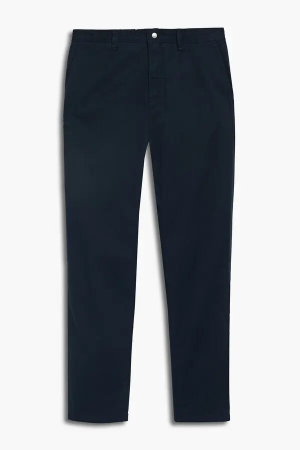 FRAME Straightleg Cottonblend Pants - Midnight Blue