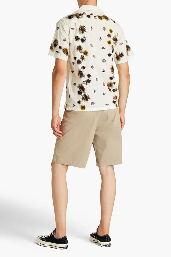 Kenzo Cotton Shorts - Beige