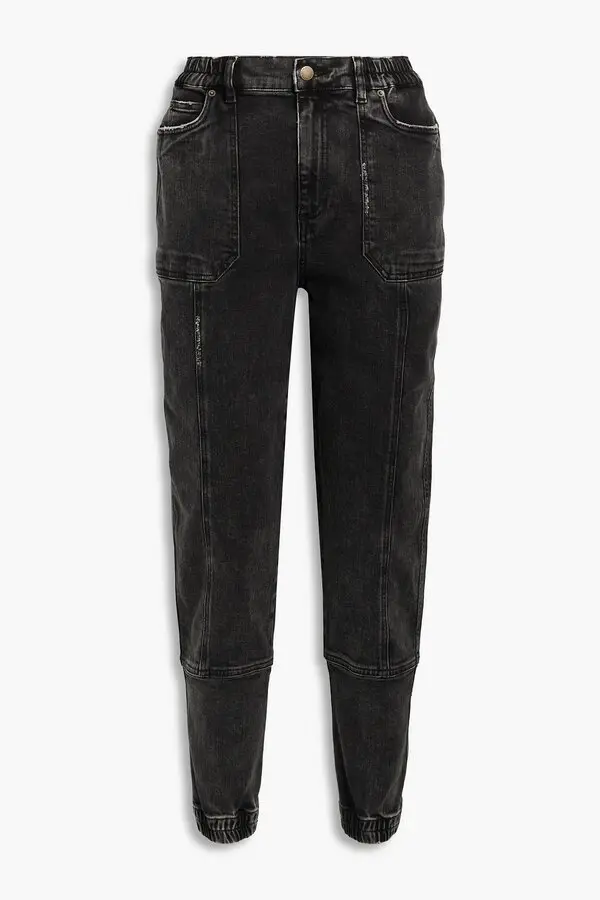 Retrofete Carter Distressed Highrise Tapered Jeans