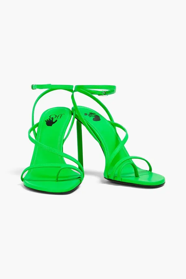Off-White Allen Neon Leather Sandals