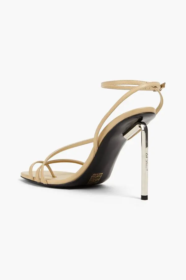 Off-White Allen Leather Sculptural Heel Sandals