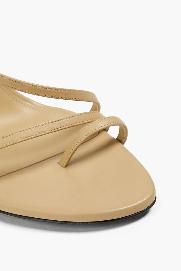 Off-White Allen Leather Sculptural Heel Sandals