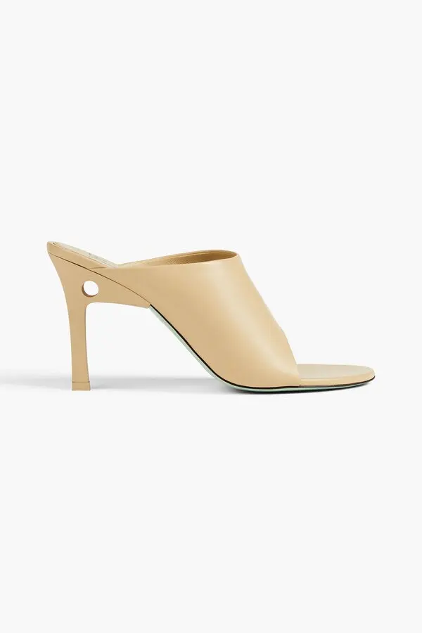 Off-White Meteor Leather Mules - Neutral