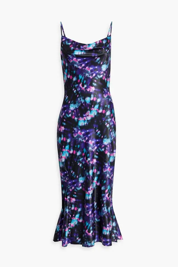 Olivia Rubin Lia Printed Slip Dress In Purple 85% Off Editorialist