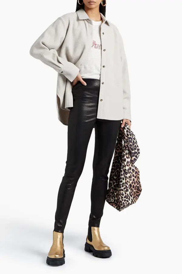 FRAME Oversized Wool-blend Jacket